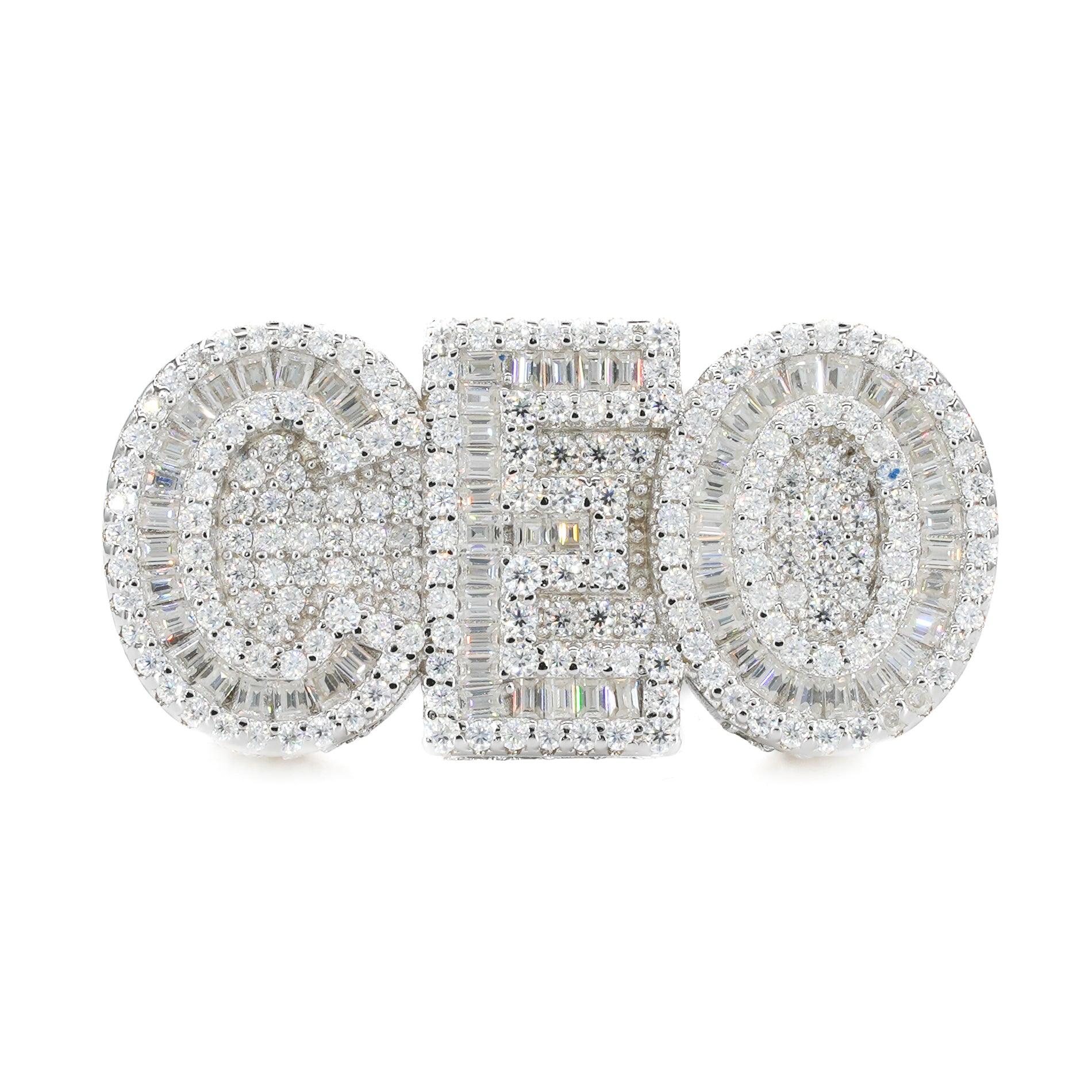 Baguette CEO Iced VVS Moissanite Diamond Ring – Moissanite Bazaar