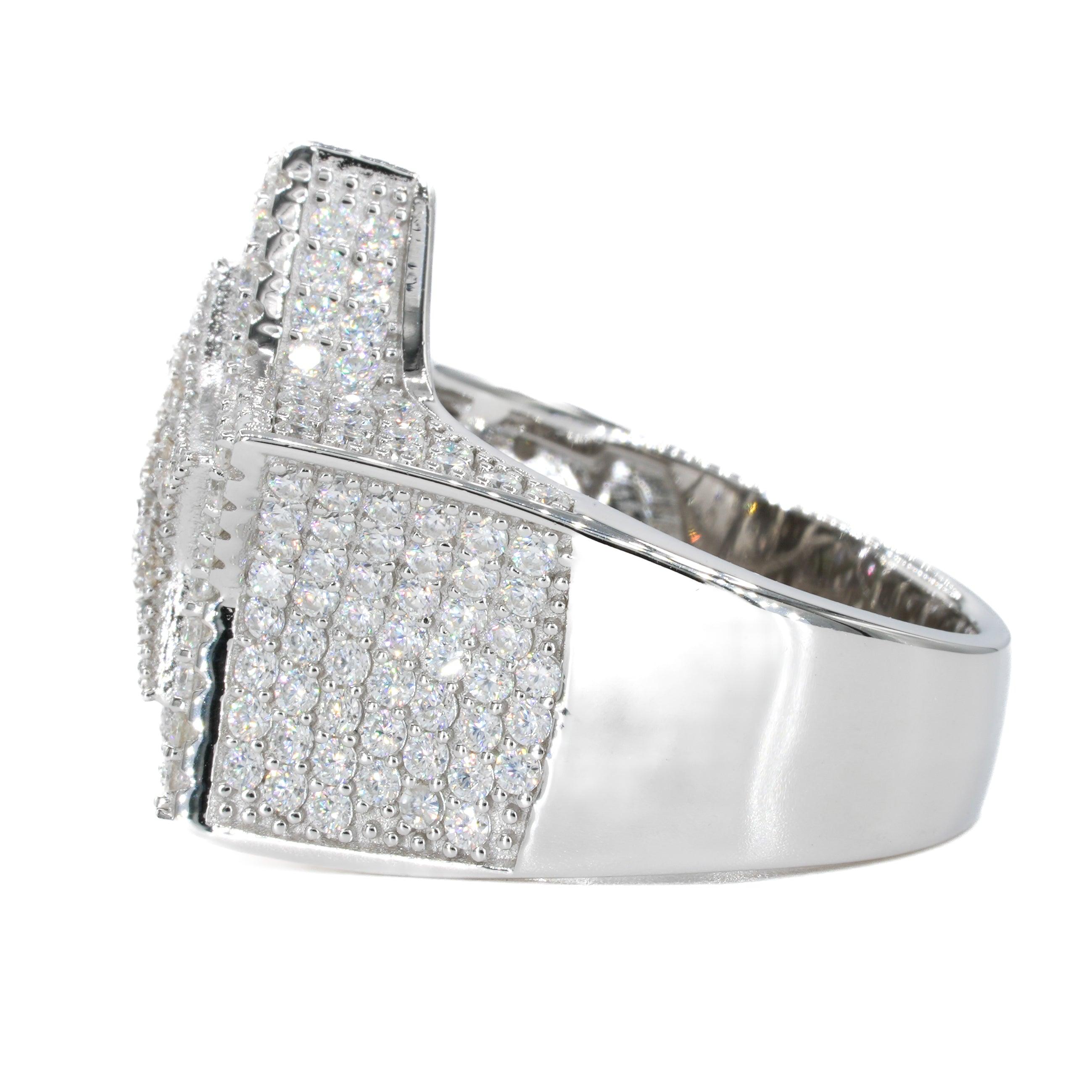 Double Star Baguette VVS Moissanite Diamond Ring – Moissanite Bazaar