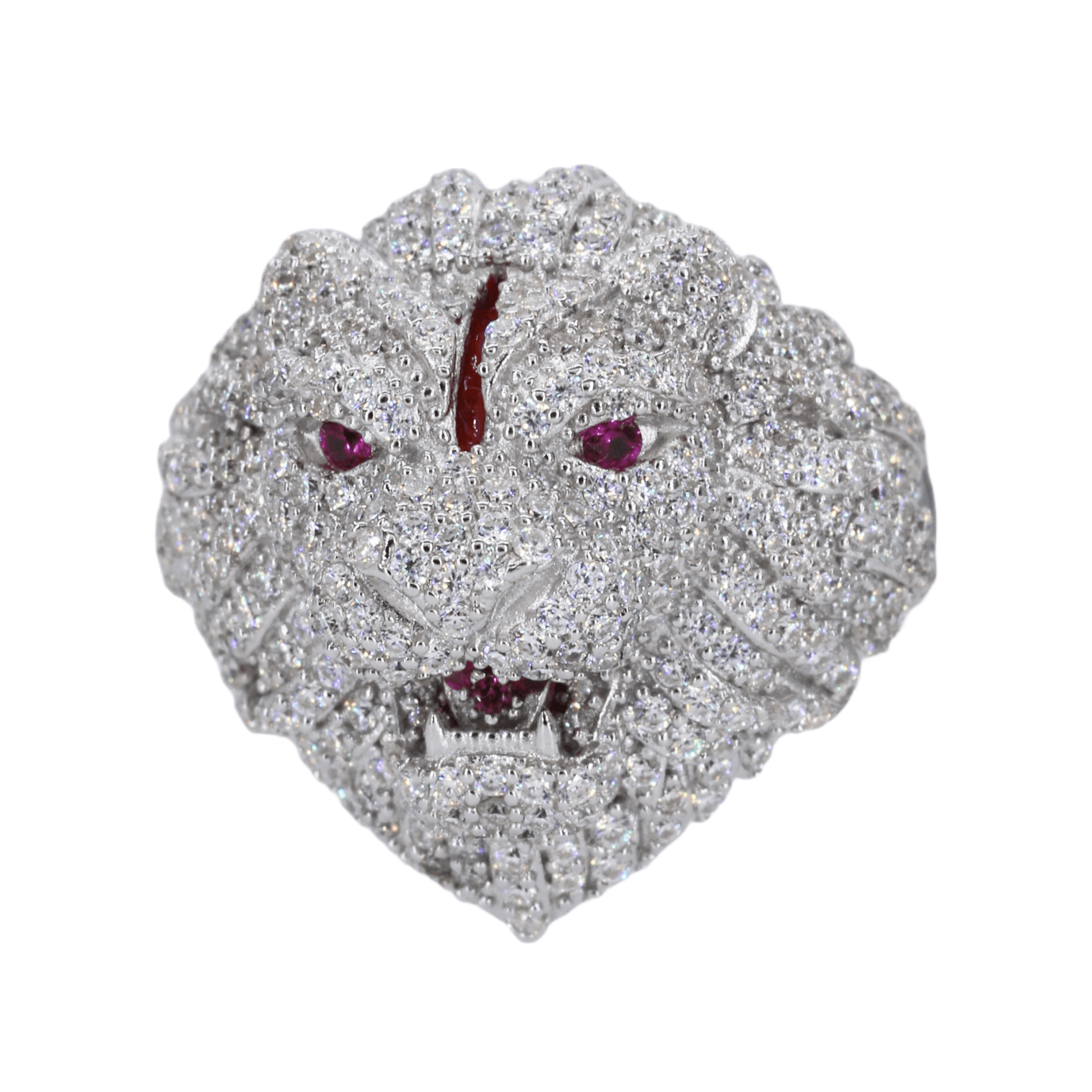 Iced Out Tiger VVS Moissanite Diamond Ring – Moissanite Bazaar