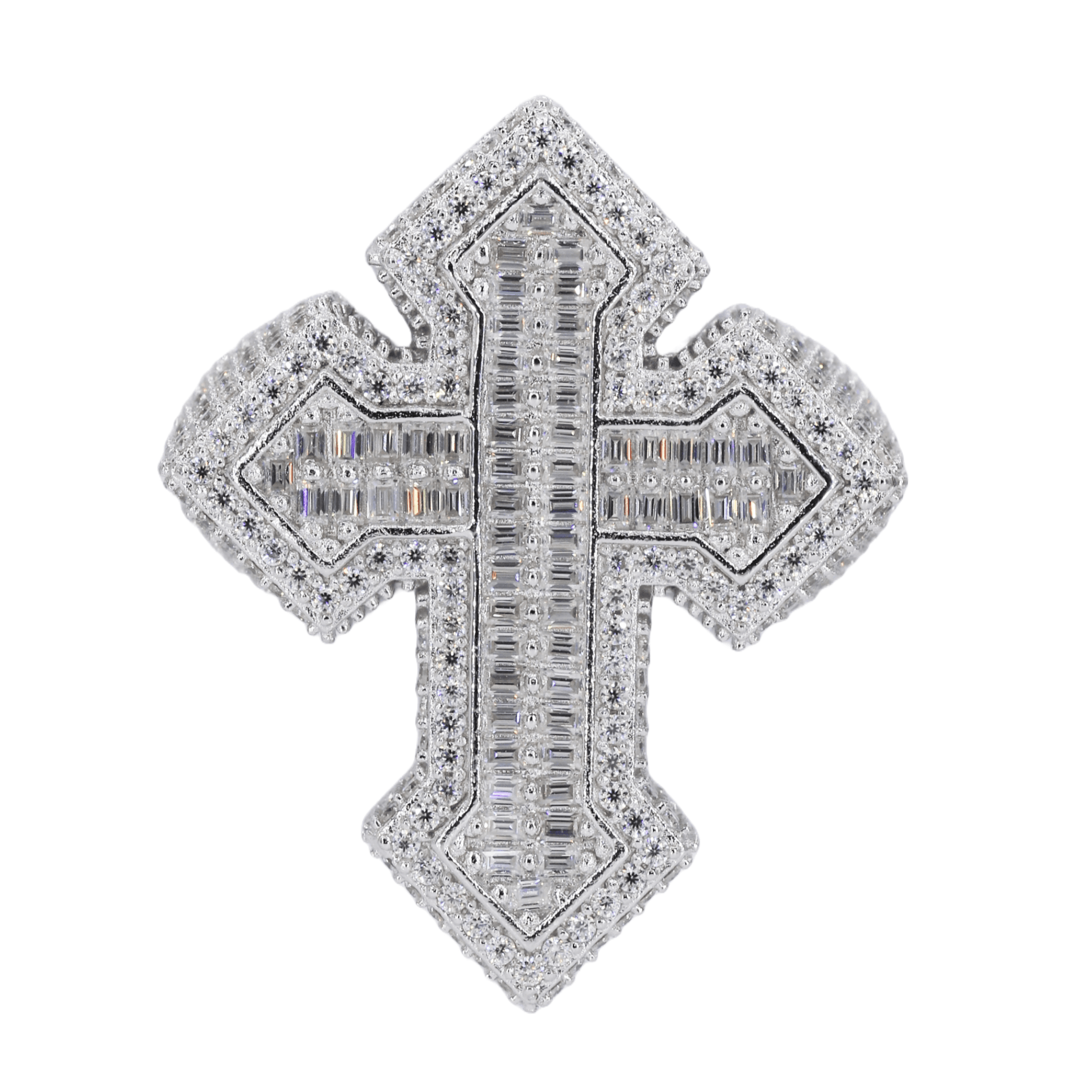 Cross Ring VVS Moissanite Diamond Ring – Moissanite Bazaar